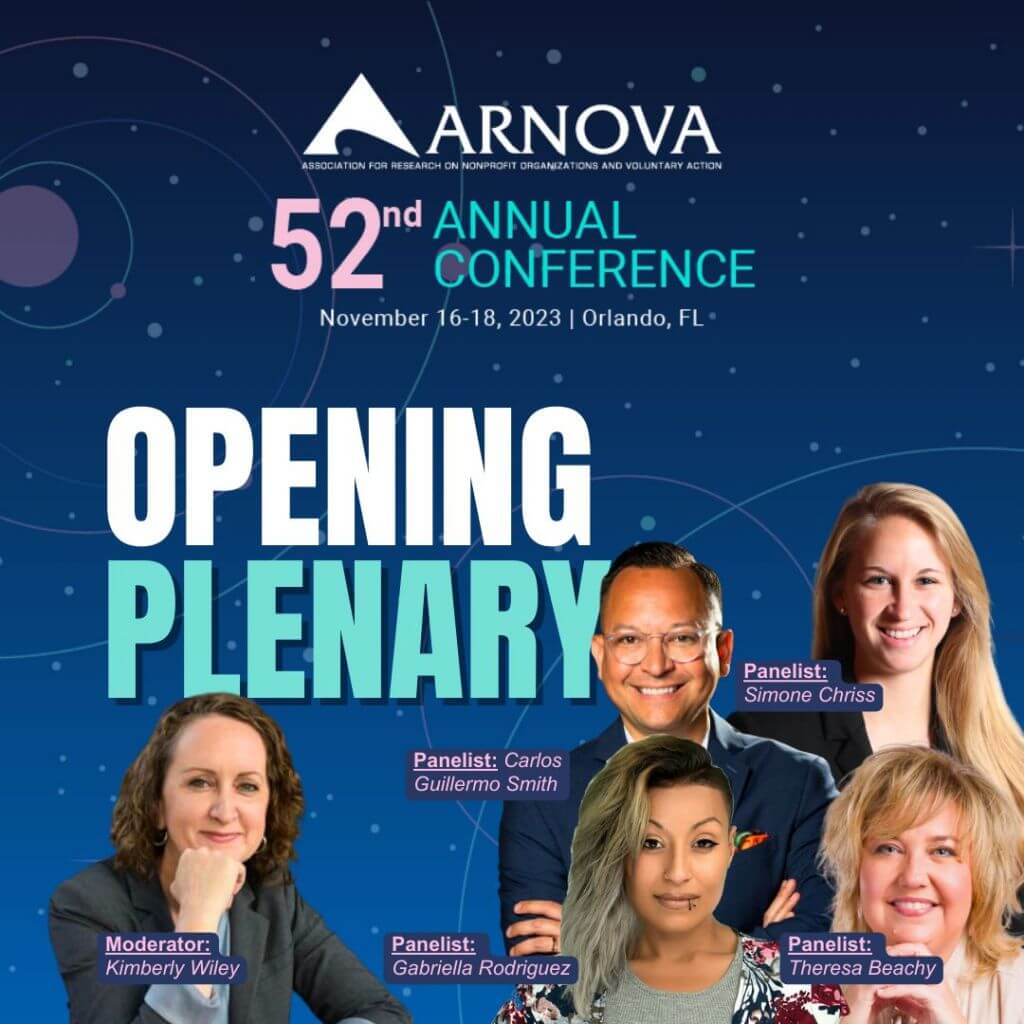 #ARNOVA23 Opening Plenary - ARNOVA